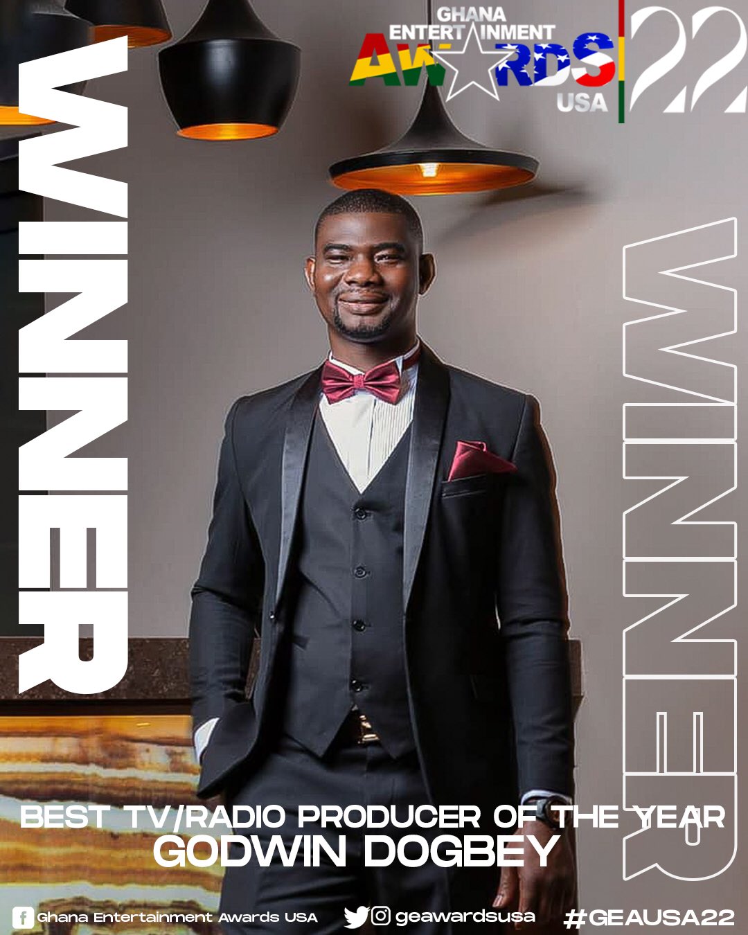 Godwin Dogbey wins big at Ghana Entertainment Awards USA | TechFocus24