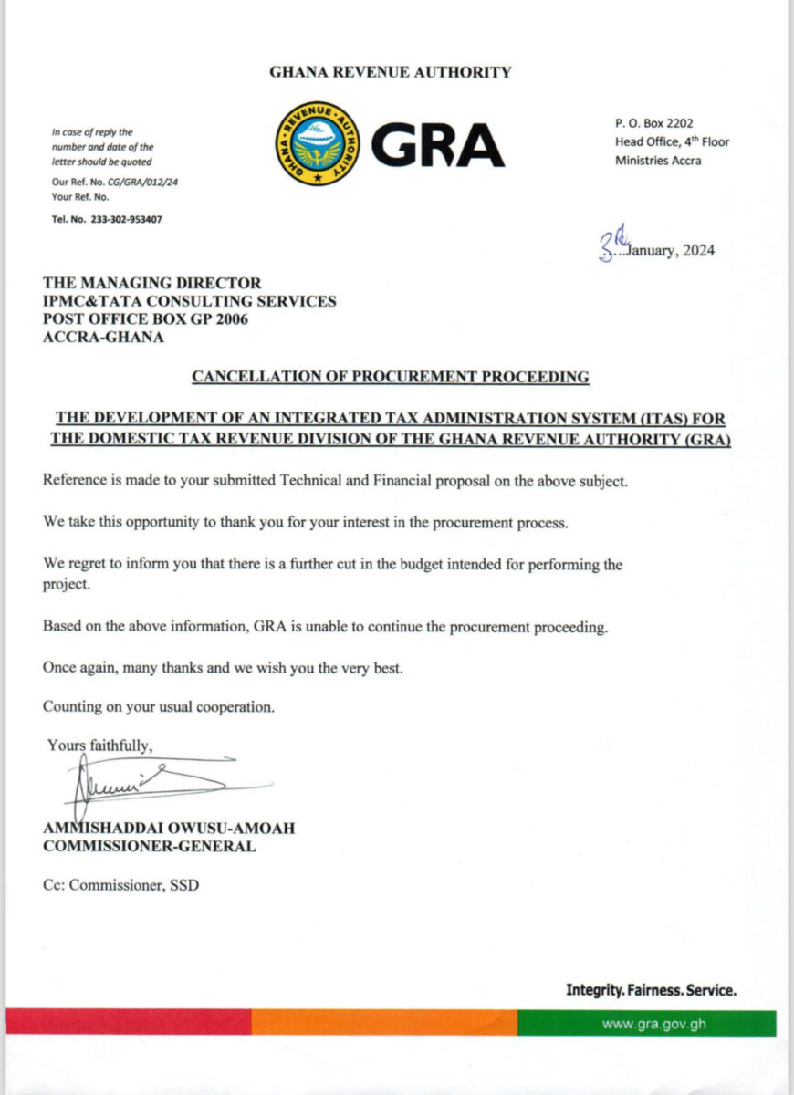GRA boss unilaterally wills Ghana’s domestic tax mobilization to Indian ...